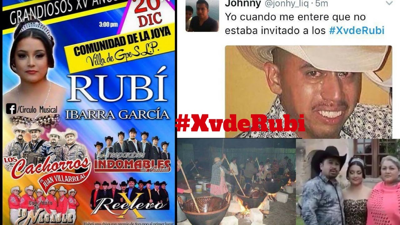 En la fiesta de Xv de Rubi - mejores memes y twits #XvdeRubi - YouTube