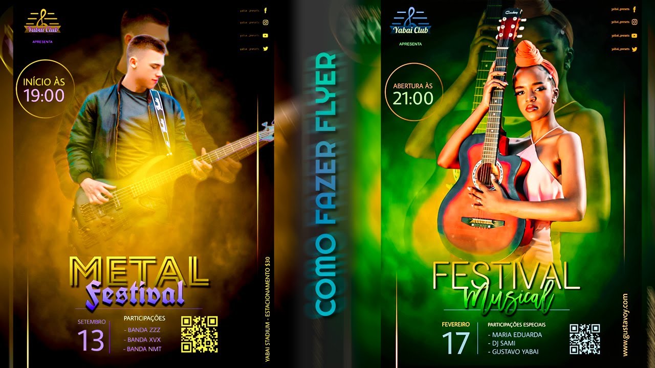 Como fazer FLYER profissional pelo celular | Criar banner Evento Show ...