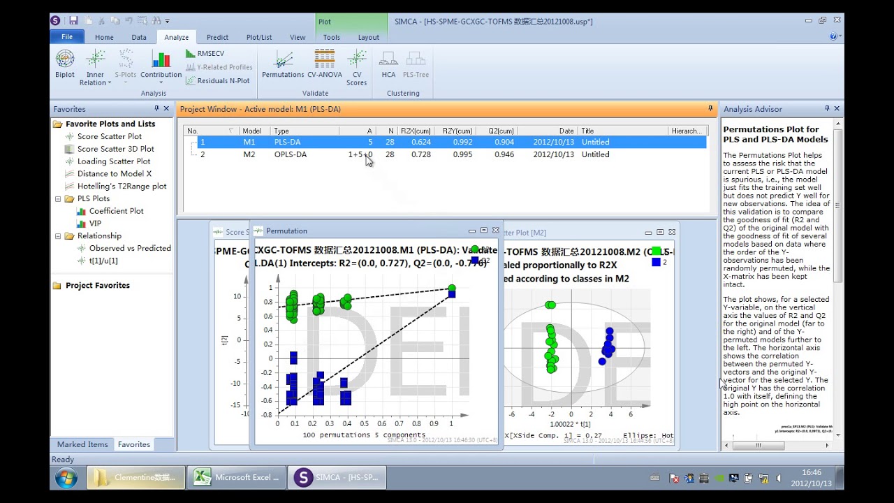 SIMCA-P 第十讲 数据分析 - YouTube