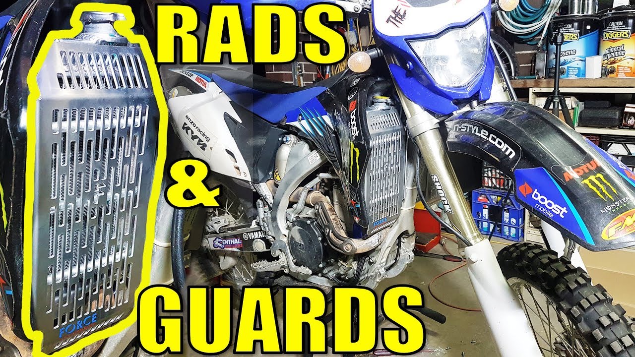 DO CHINA RADIATORS & FORCE RAD GUARDS FIT? - WR450F - [HOW TO] - YouTube