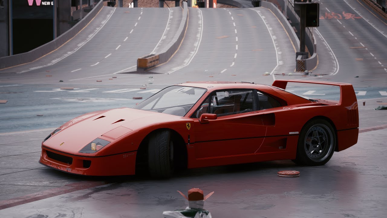 Ferrari F40 in Cyberpunk 2077 - YouTube