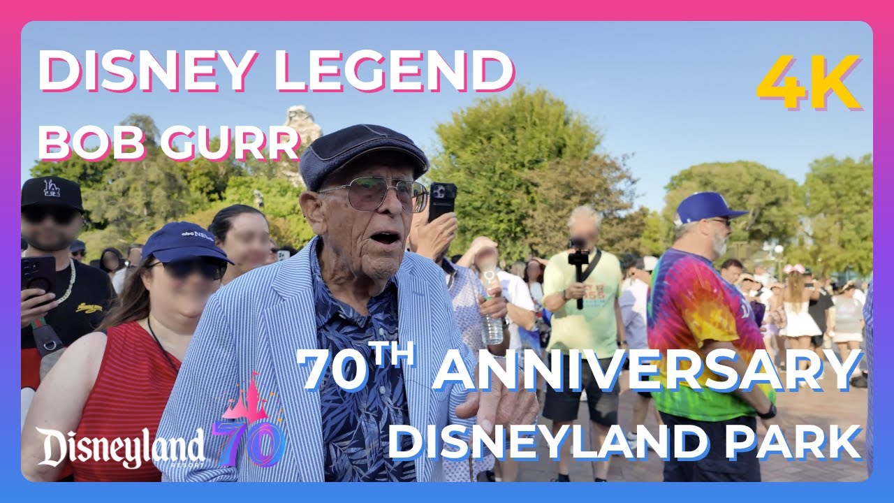 DISNEY LEGEND - BOB GURR | DISNEYLAND 70TH ANNIVERSARY | Disneyland ...