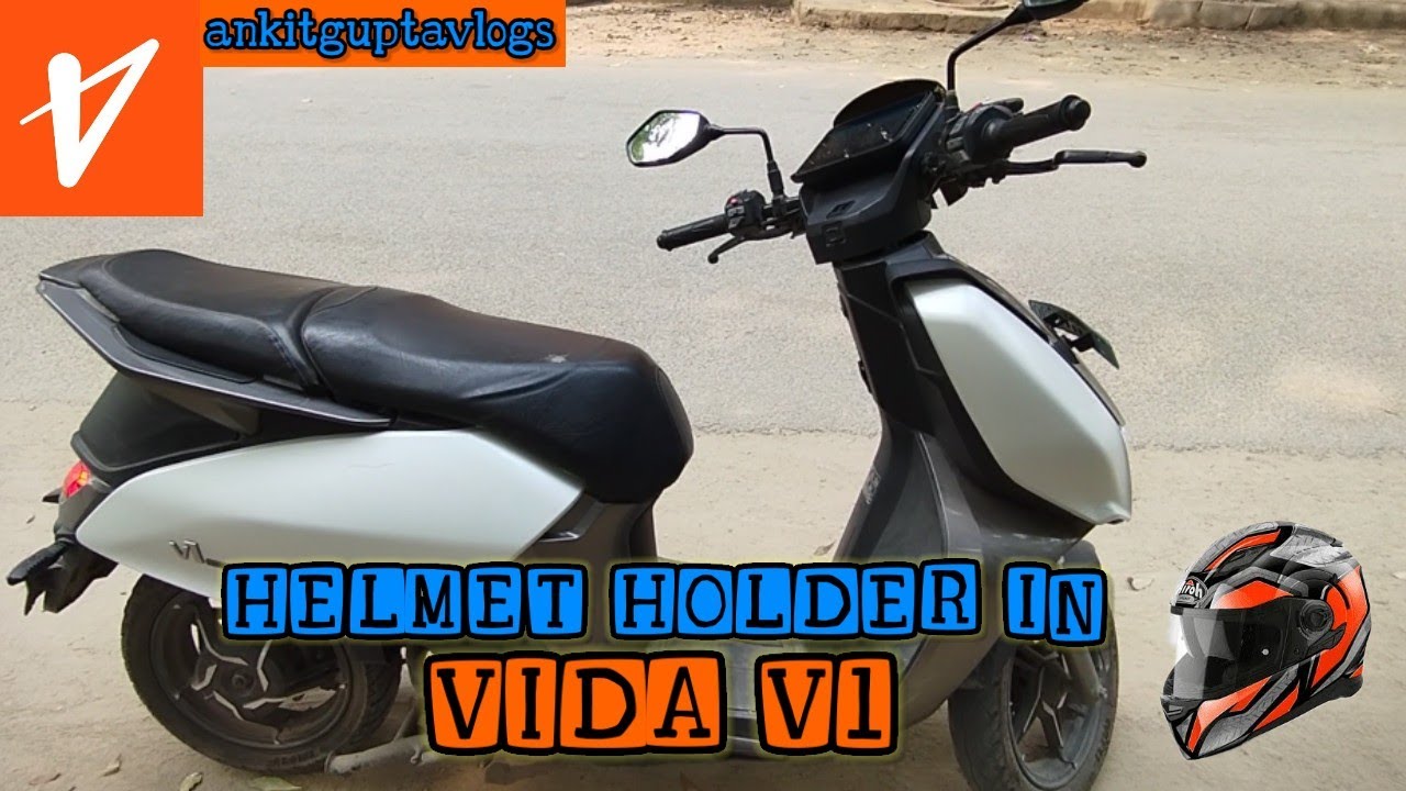 HELMET HOLDER in VIDA V1 PRO | how to hold helmet in vida v1 | MakeWay ...