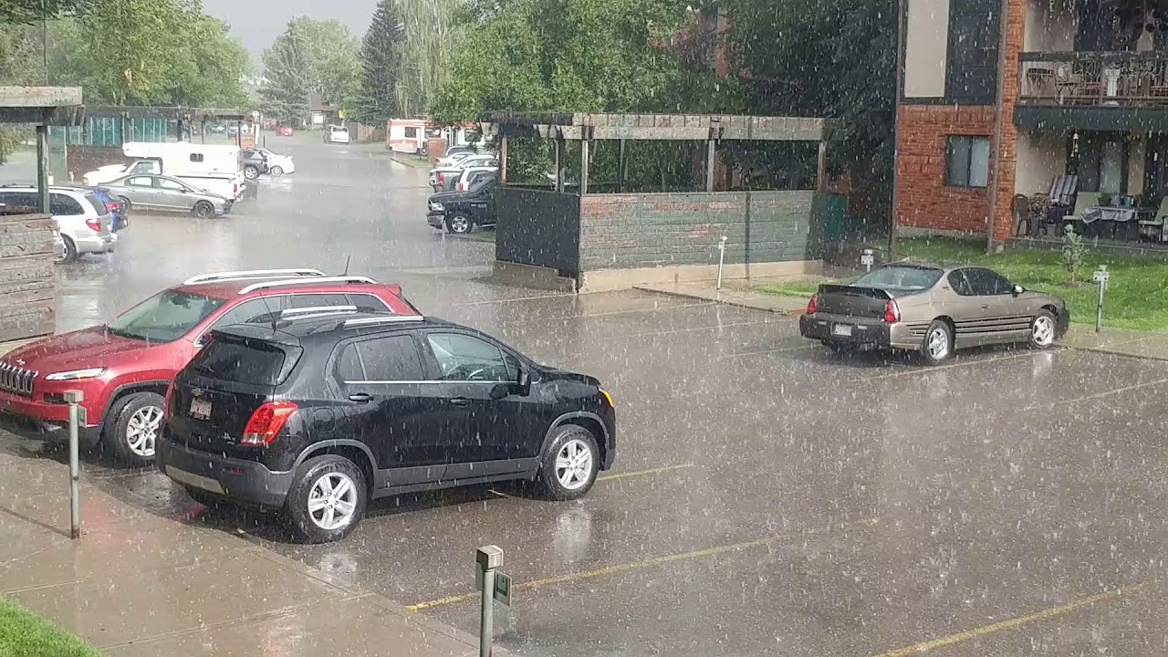 July 30th rain storm in Deer Run Calgary. - YouTube