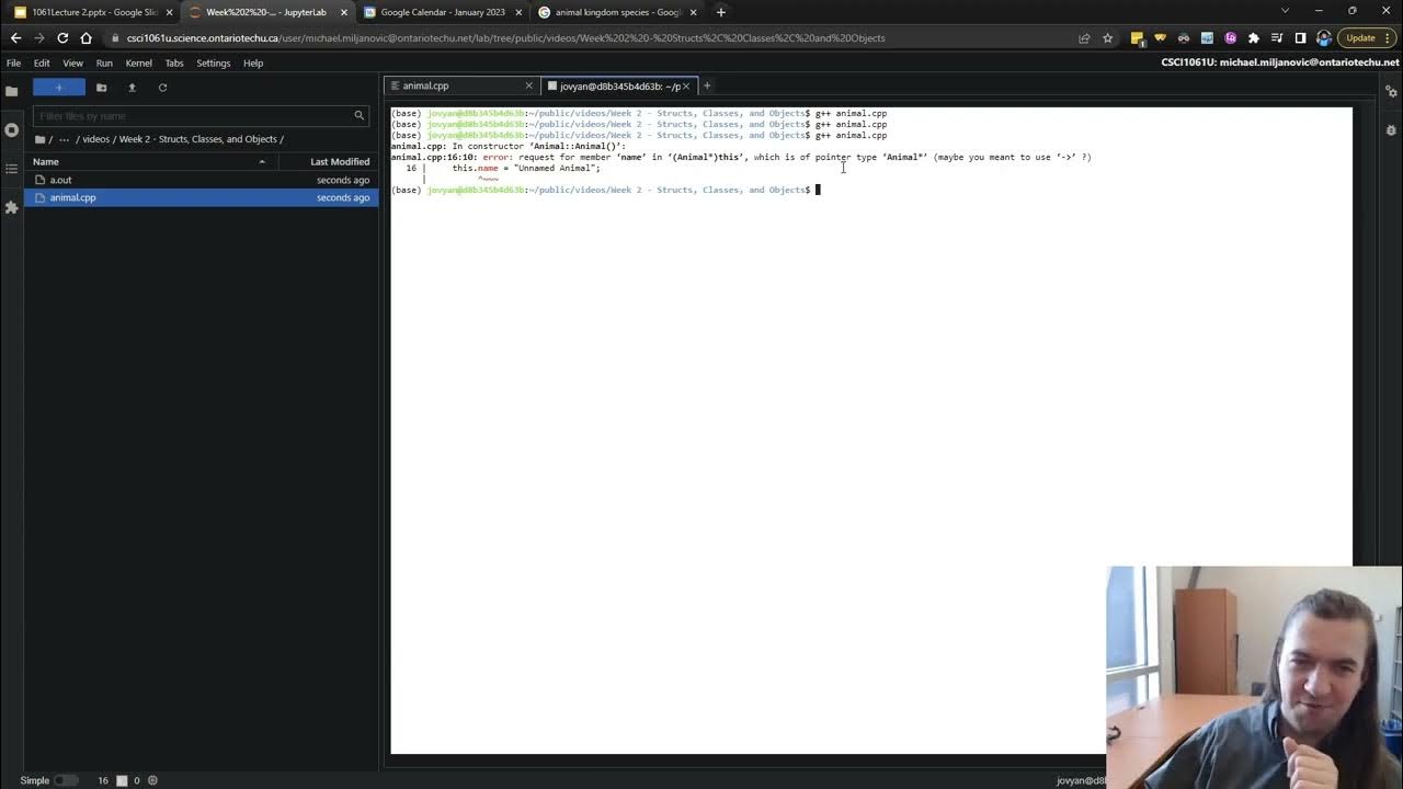 CSCI1061 Lecture 2 - Structs, Classes and Objects - YouTube