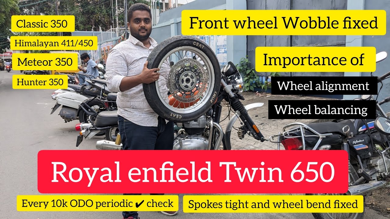 Twin 650 Wheel Wobble Issue Fixed | Royal Enfield | spoke Wheel 🛞 ...