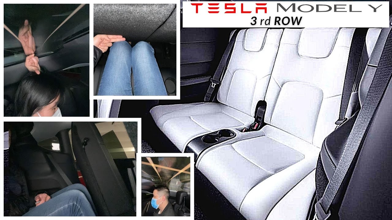 2021 Tesla Model Y 3rd Row Headroom Legroom Full Details Tesla