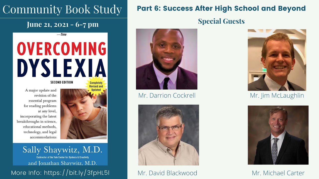 Overcoming Dyslexia- Part 6 Darrion Cockrell, David Blackwood, Jim ...