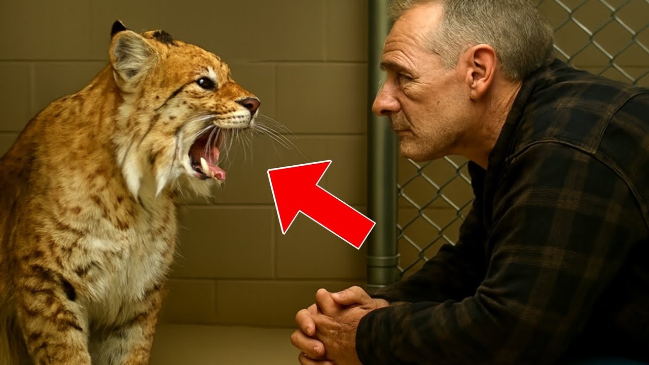 Shelter Bobcat Started Crying When He Recognized Man Standing In Front ...
