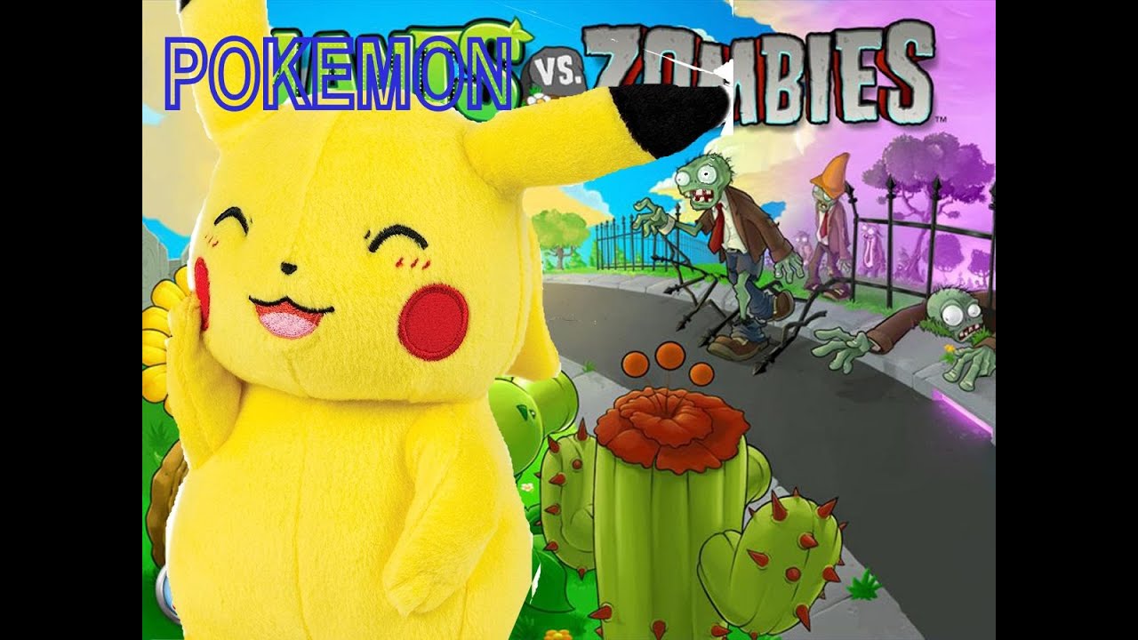 PVZ Pokemon vs Zombies. Levels 1-1 to 1-5 - YouTube