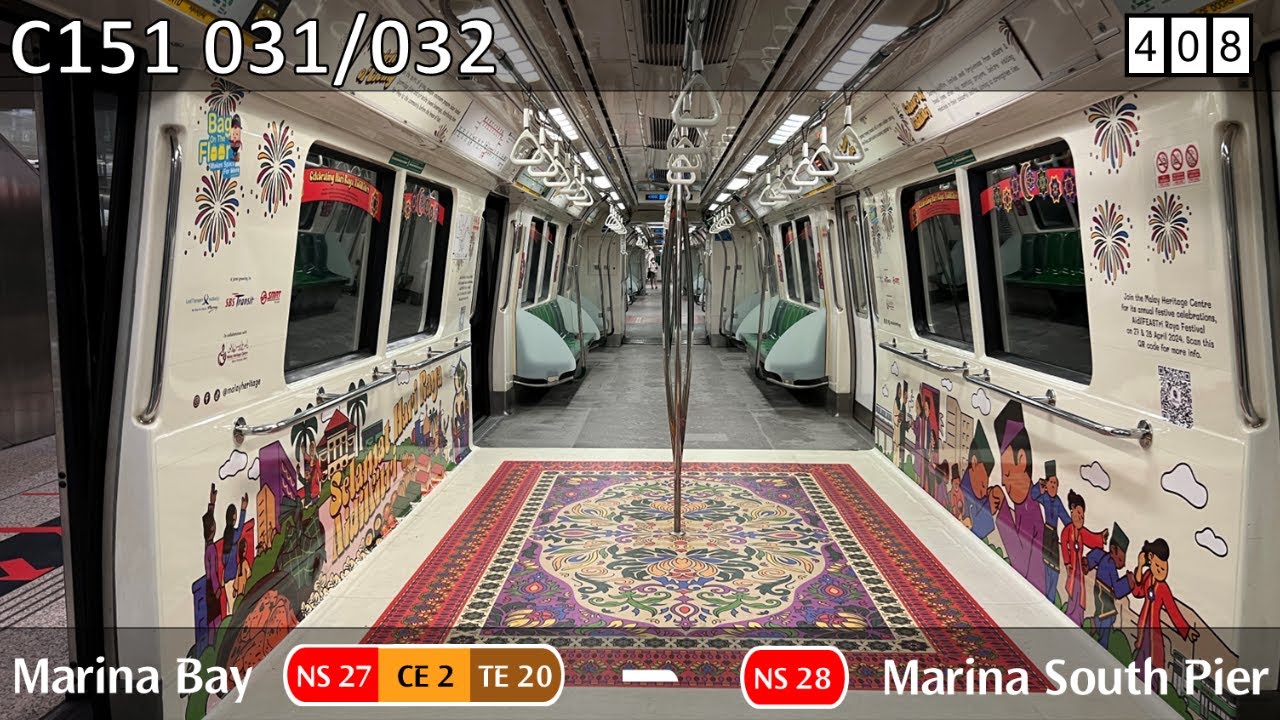 [Hari Raya Advert][SMRT] KHI C151 ~ 031/032 NS27 Marina Bay → NS28 ...
