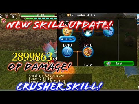 Toram Online - New Skill Tree: Crusher! Just released! Really OP For ...