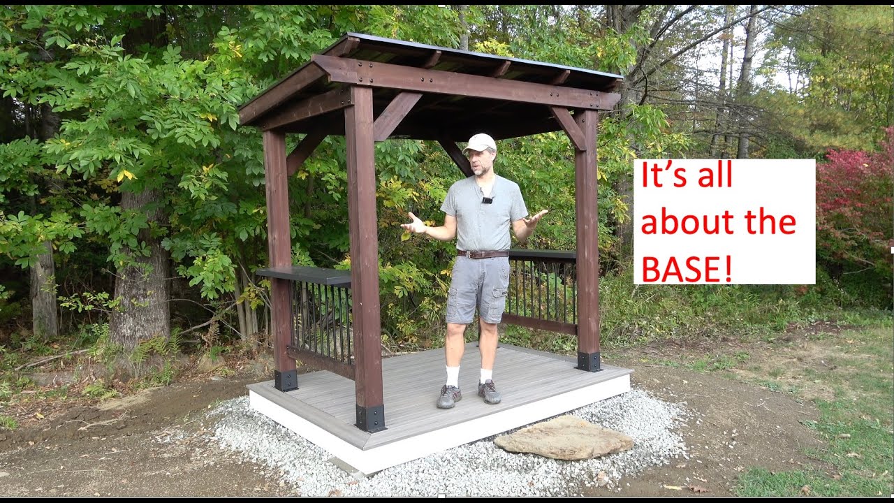 Barbecue GAZEBO - Building a SIMPLE Floating DECK - YouTube