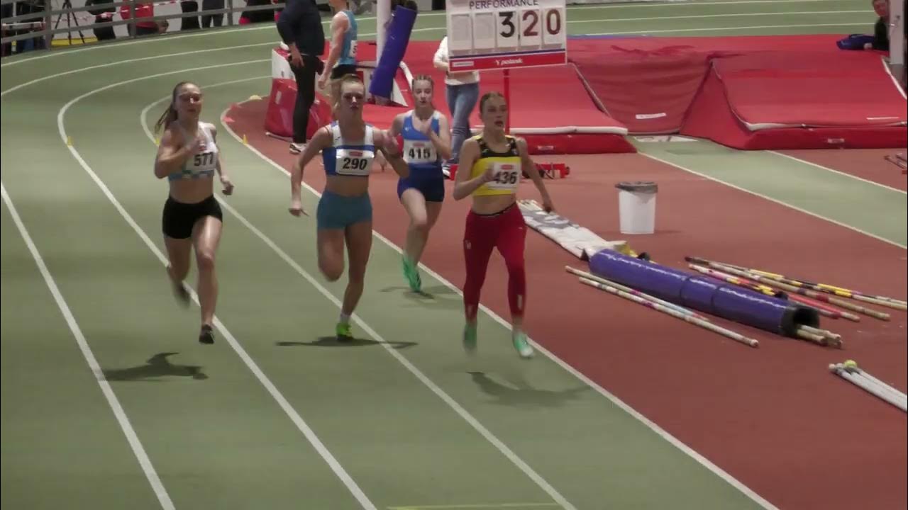 400m [Ž], III. skupina - Dvoransko PH za juniore i juniorke 2024 - YouTube