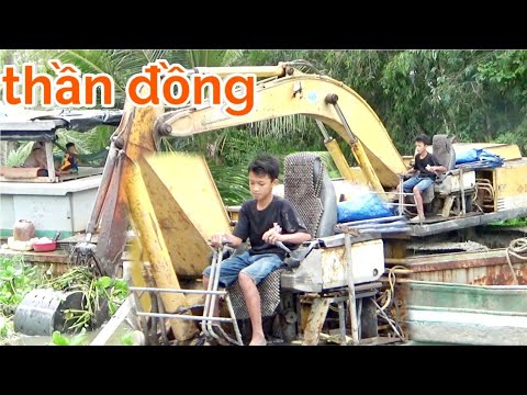 tài xế xe cuốc đẳng cấp lái kube 05 dời bãi || thần đồng xe cuốc - YouTube