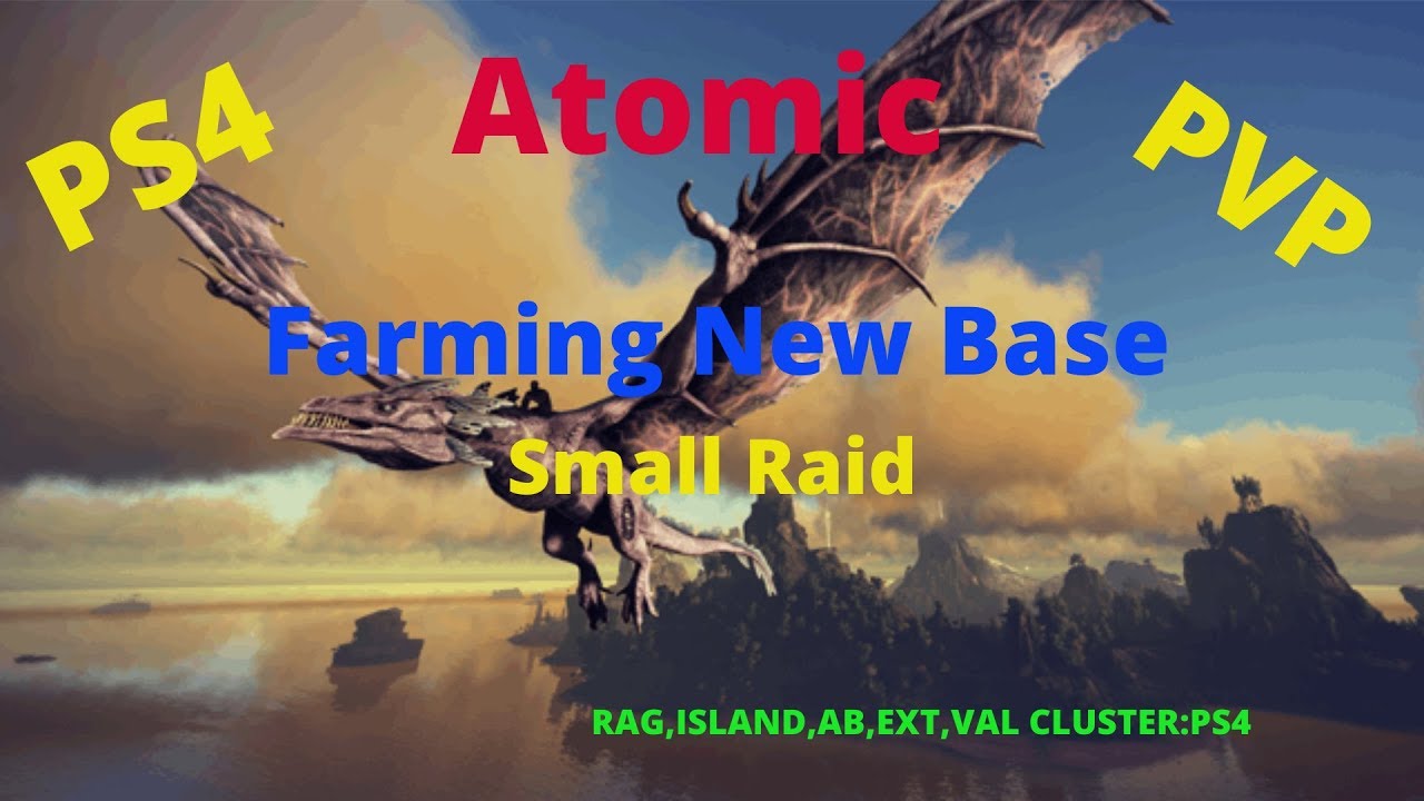 Ark:#Atomic ,Farming,Building,Small Raid - YouTube
