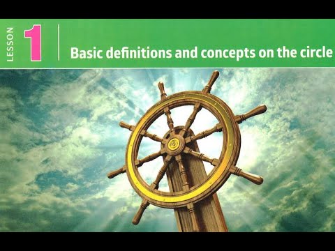 Unit 4: Lesson 1- Basic definitions and concepts on the circle - YouTube