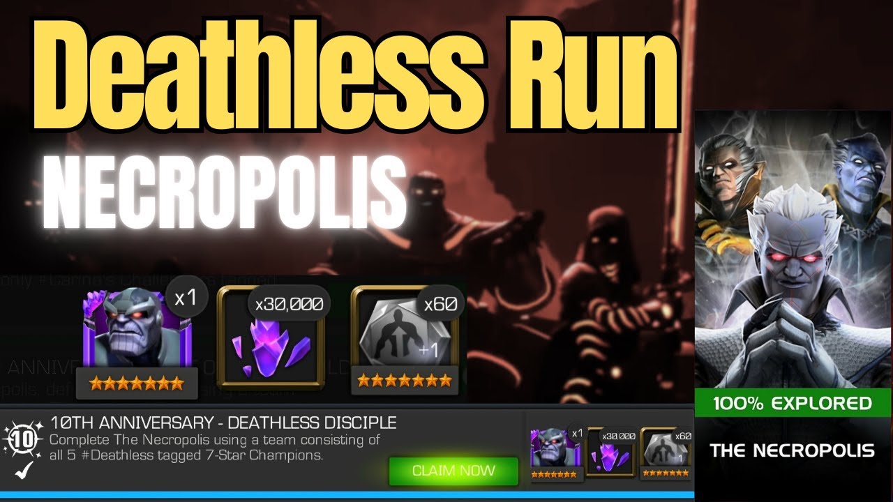 Easy Path For Necropolis Run With Deathless Champions hearthackermcoc ...