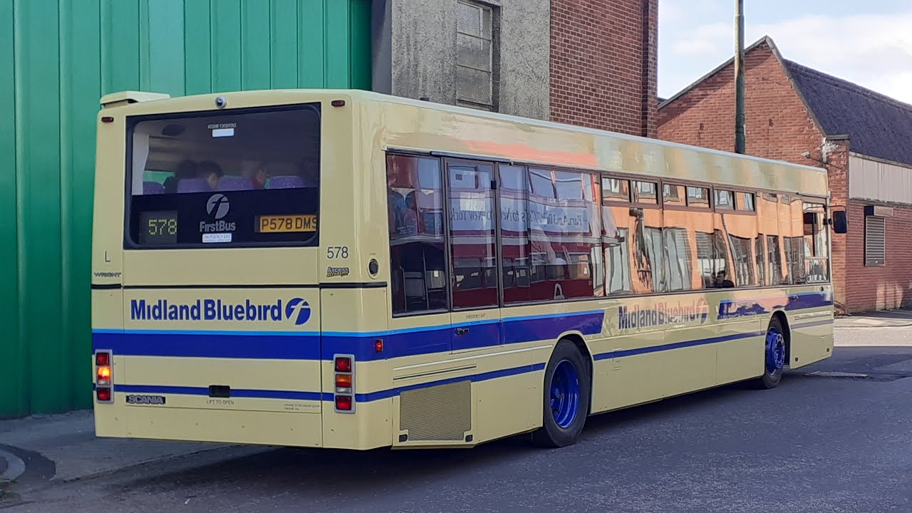 *Whiny ZF* Preserved Midland Bluebird Scania L113CRL Ultralow L578 ...