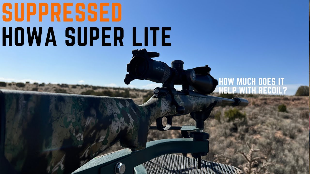 Suppressed Howa Super Lite! How does it group? - YouTube