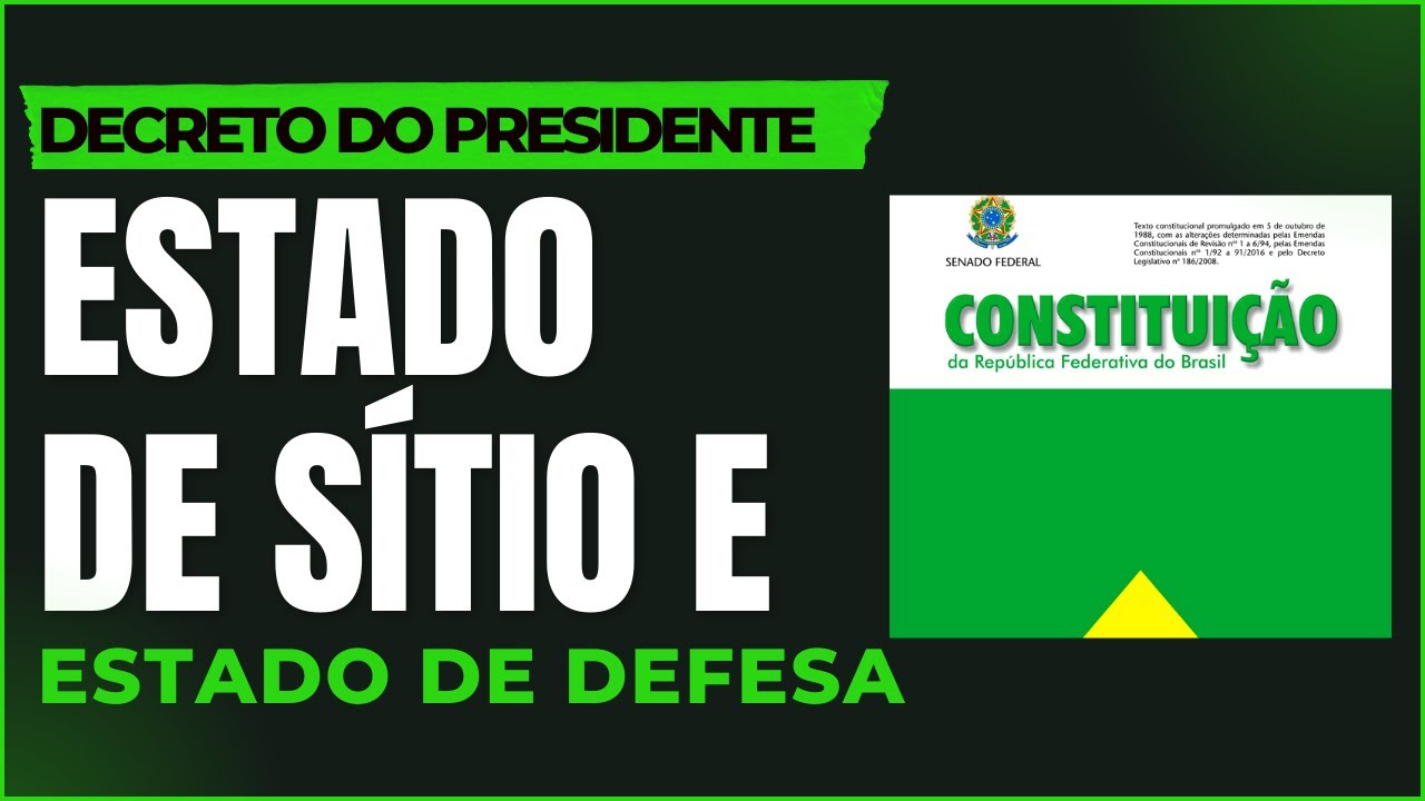 Intervenção federal -Estado de Sítio e Estado de Defesa - Direito ...