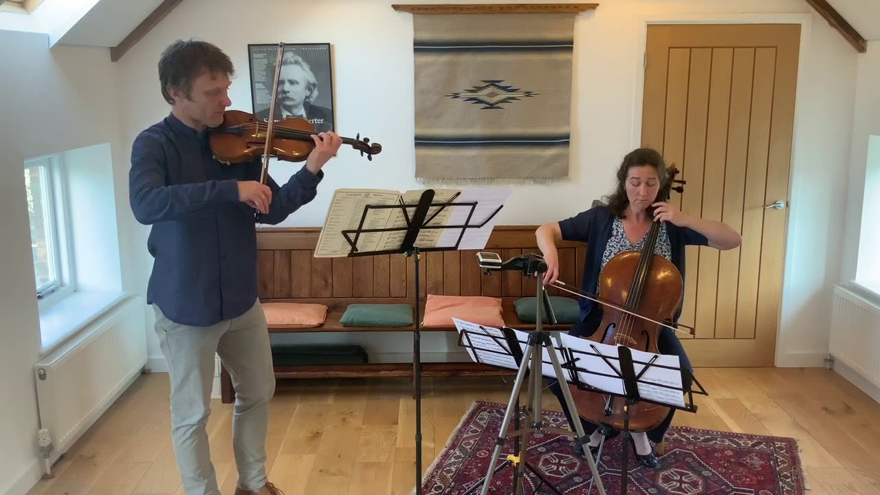 Handel-Halvorsen Duo for violin and cello - live recording by David ...