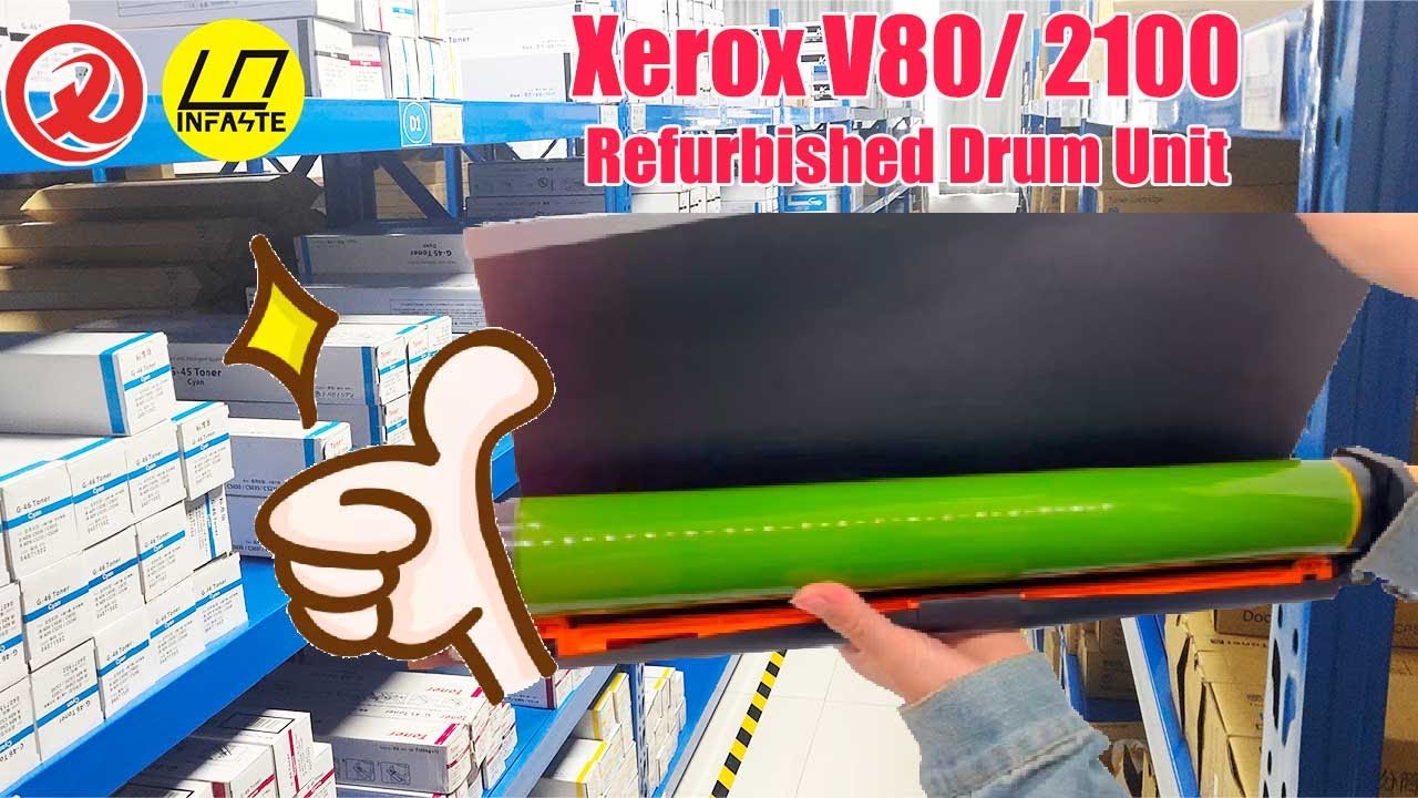 Xerox Versant 80 2100 Refurbished Drum Unit Good OEM Quality - YouTube