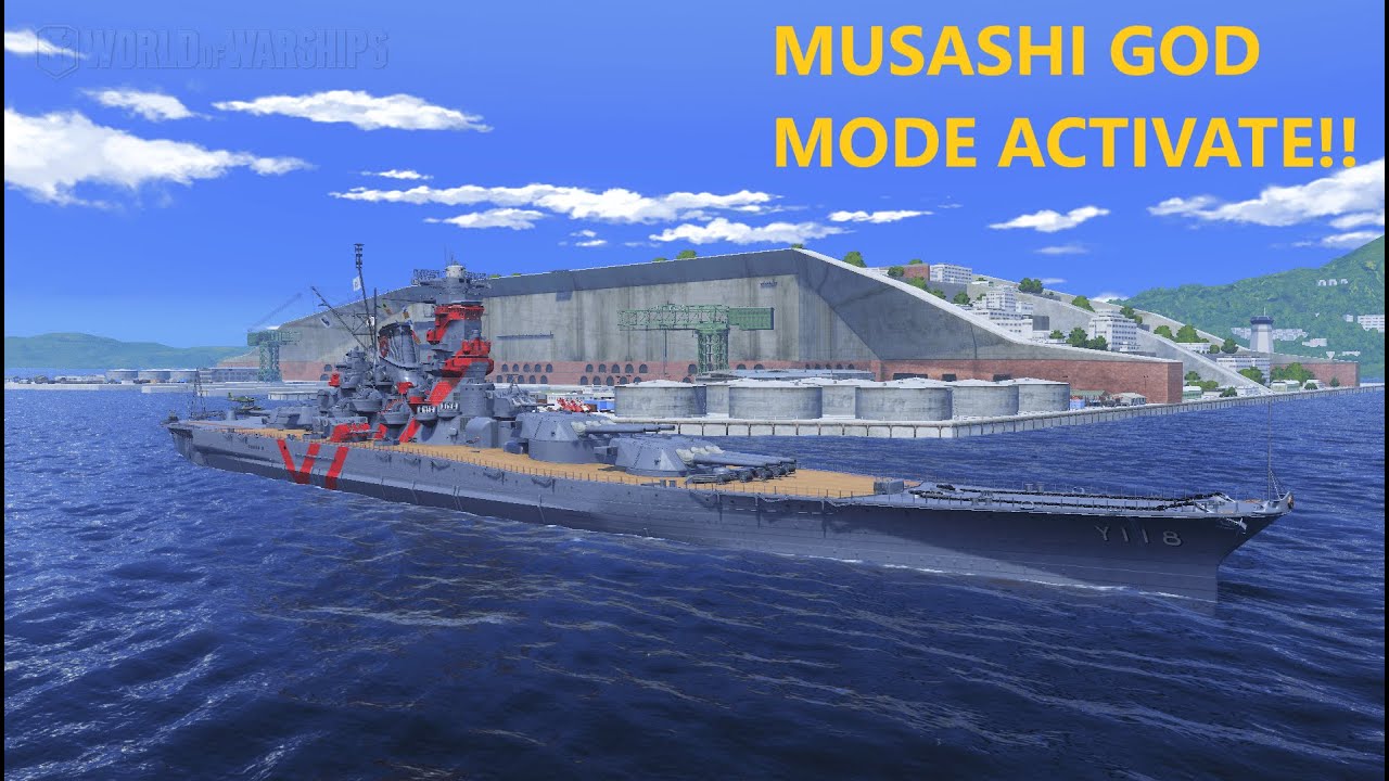 World of Warships- MUSASHI GOD MODE ACTIVATE!! - YouTube