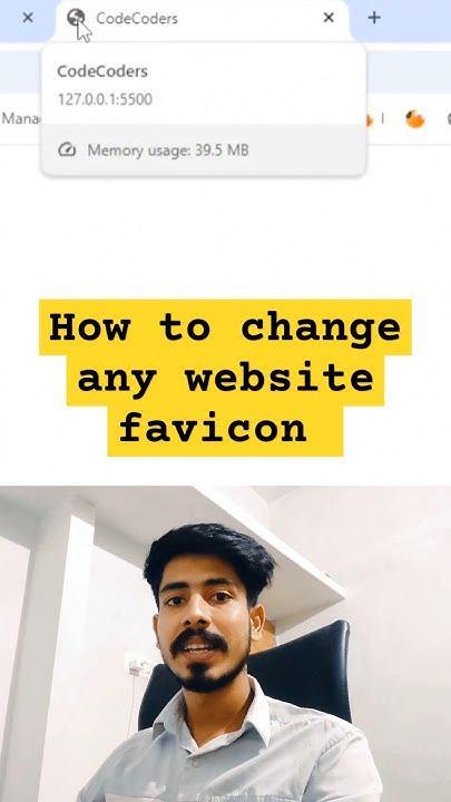 How to change any website favicon 🤩 #coding #webdevtutorial #webdesign #webdevelopment # ...