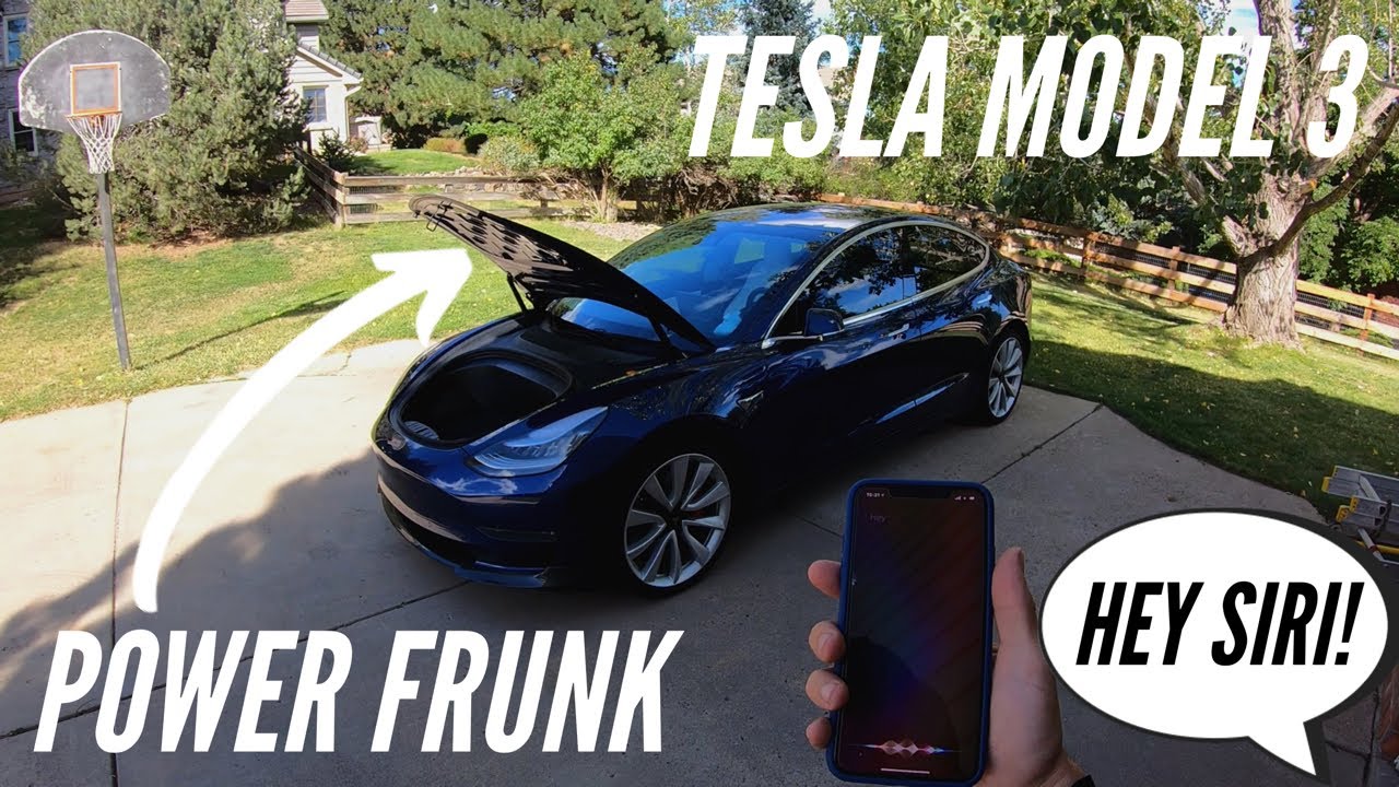 Tesla Model 3 POWER Frunk | Auto OPEN & CLOSE | Hansshow - YouTube