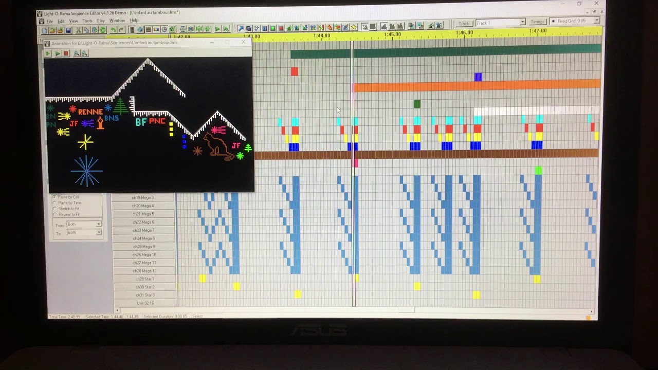TUTO Light-O-Rama : Comment réaliser une synchro - YouTube