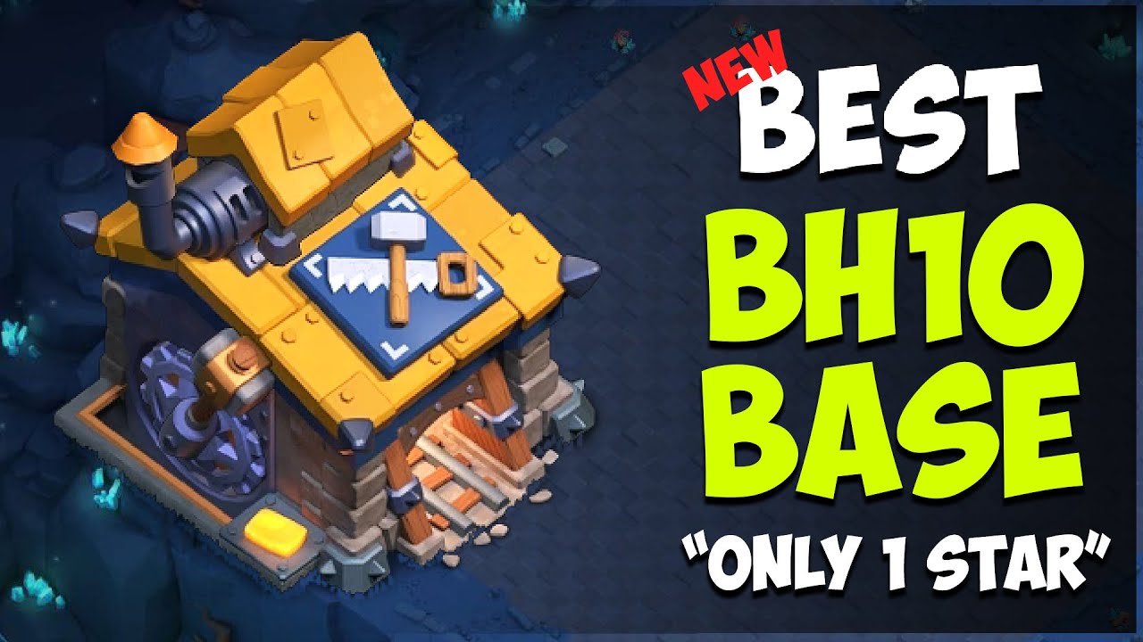 COC Best BH10 Base Link With Proof (Only 1 Star Base) - YouTube