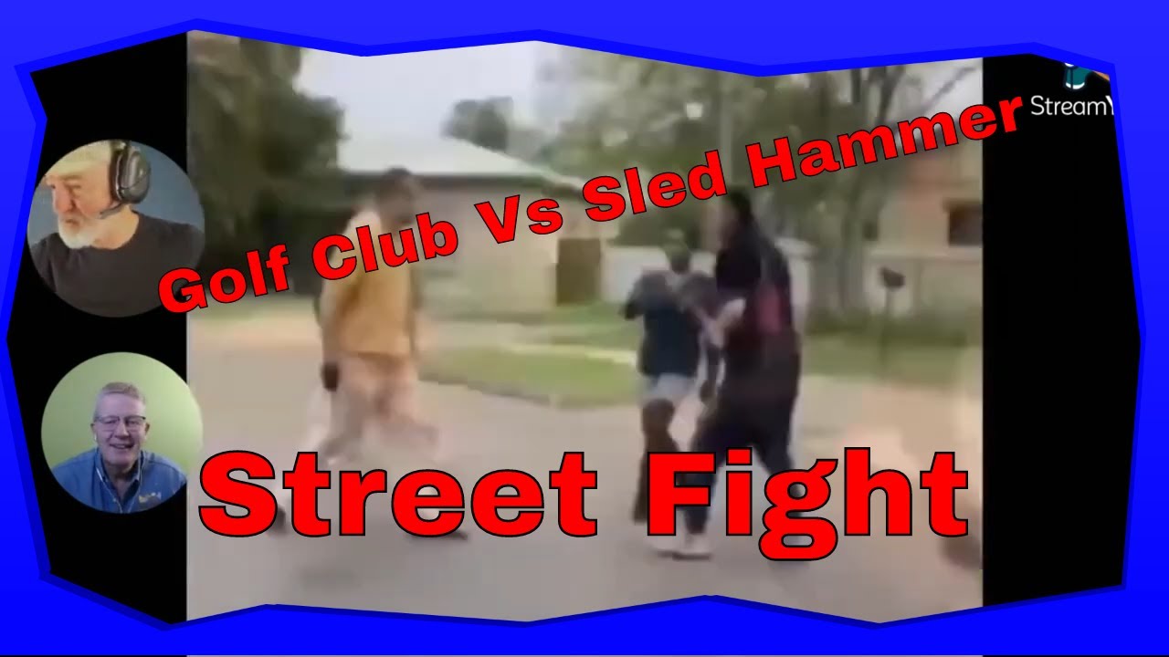 Street Fight with Golf Clubs and Hammers - Unbelievable End! - YouTube