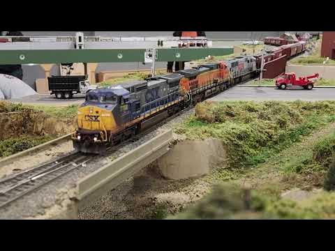 Spring Creek Model Trains 2023 Deshler, NE Free-Mo Setup Railfanning In HO Scale! - YouTube