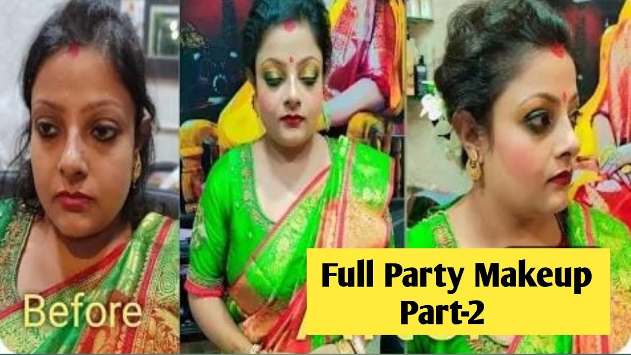 Full Party Makeup Tutorial Part-2 /HD Makeup /Step by step for beginners - YouTube
