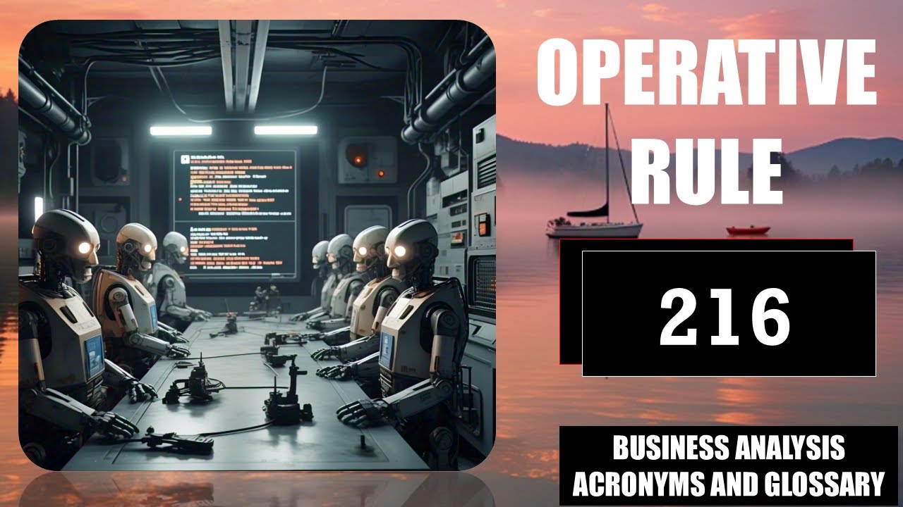 Operative Rule |Business Analysis Acronyms and Glossary | No. 216 - YouTube