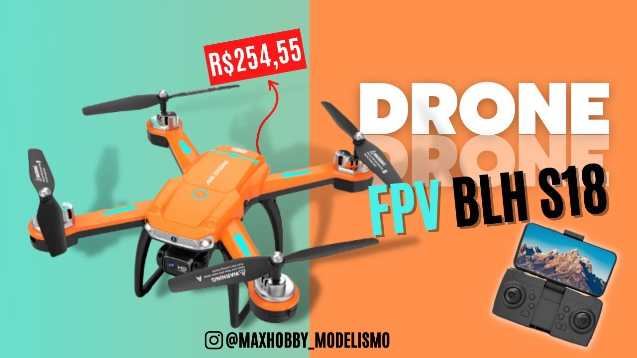 COMPREI UM DRONE DA CHINA BARATO DE R$254,55 COM BATERIAS EXTRA FPV 5G ...