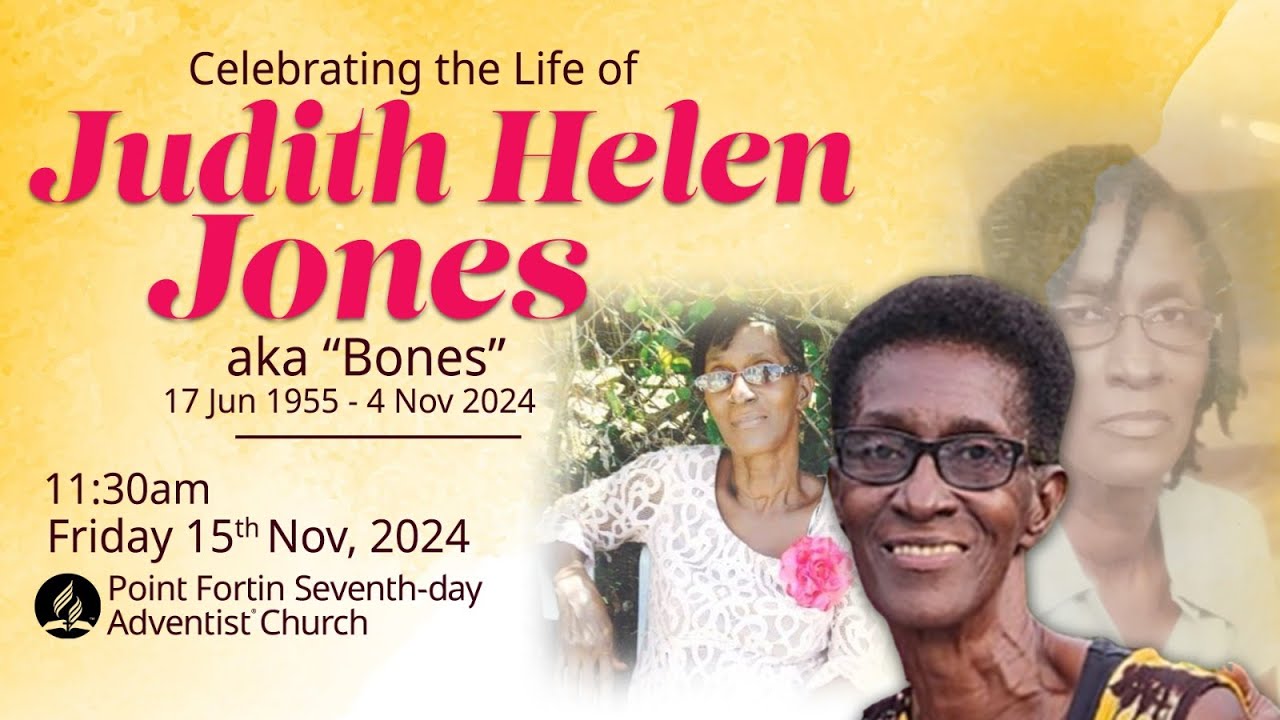 Celebrating the Life || Judith Helen Jones || 15th Nov, 2024 || 11:30 ...