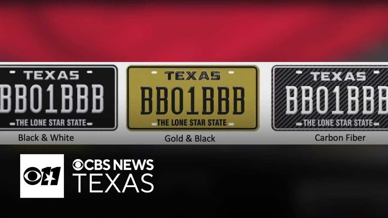 Texas brings back premium embossed license plates - YouTube