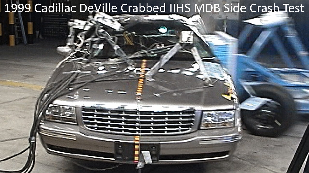 1997-1999 Cadillac DeVille Crabbed MDB Side Crash Test (IIHS MDB ...