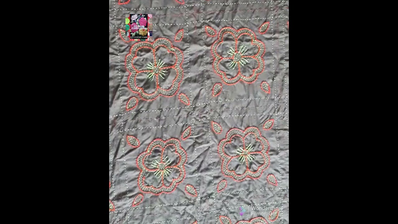 baby noksi katha hand embroidery design | aisha fashion - YouTube