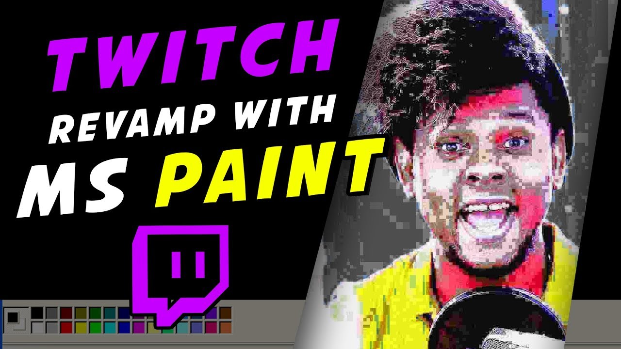 I MADE A TWITCH OVERLAY PACK WITH MS PAINT - YouTube