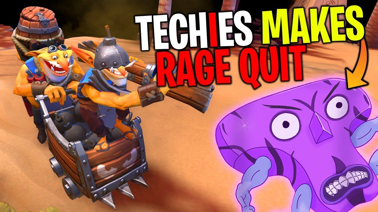 Techies Makes Faceless Void RAGE QUIT - DotA 2 Funny Moments - YouTube