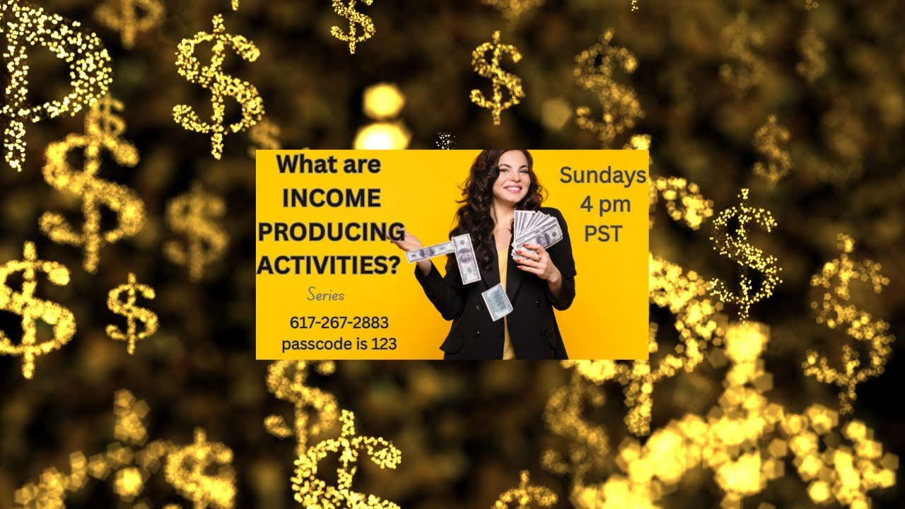 What are Income Producing Activities - YouTube