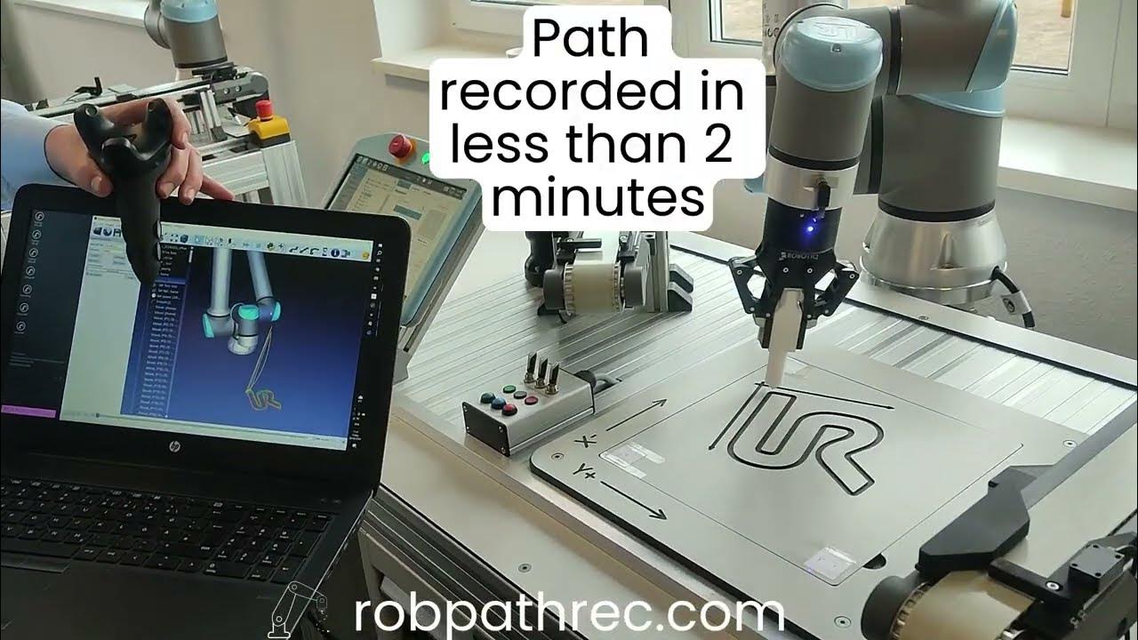 Universal Robots UR10e demo - easiest robot & cobot programming by RobPathRec - YouTube