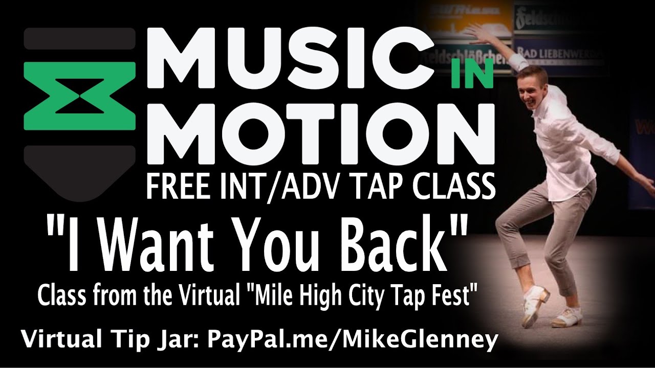 Intermediate/Advanced Tap Class - Mile High City Tap Fest Live Class Replay - Music In Motion ...