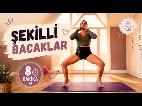 8 DAKİKA İNCE & ŞEKİLLİ BACAKLAR | Bacak & İç Bacak Sıkılaştırma Pilatesi