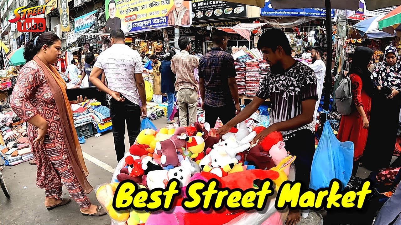 Best Street Market Place in Dhaka City | Walking on Street Near Dhaka ...
