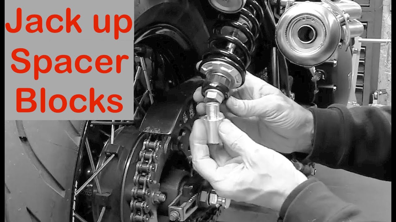 Suspension Upgrade:- YSS Shocks "Jack-up" Spacer Blocks ! - YouTube