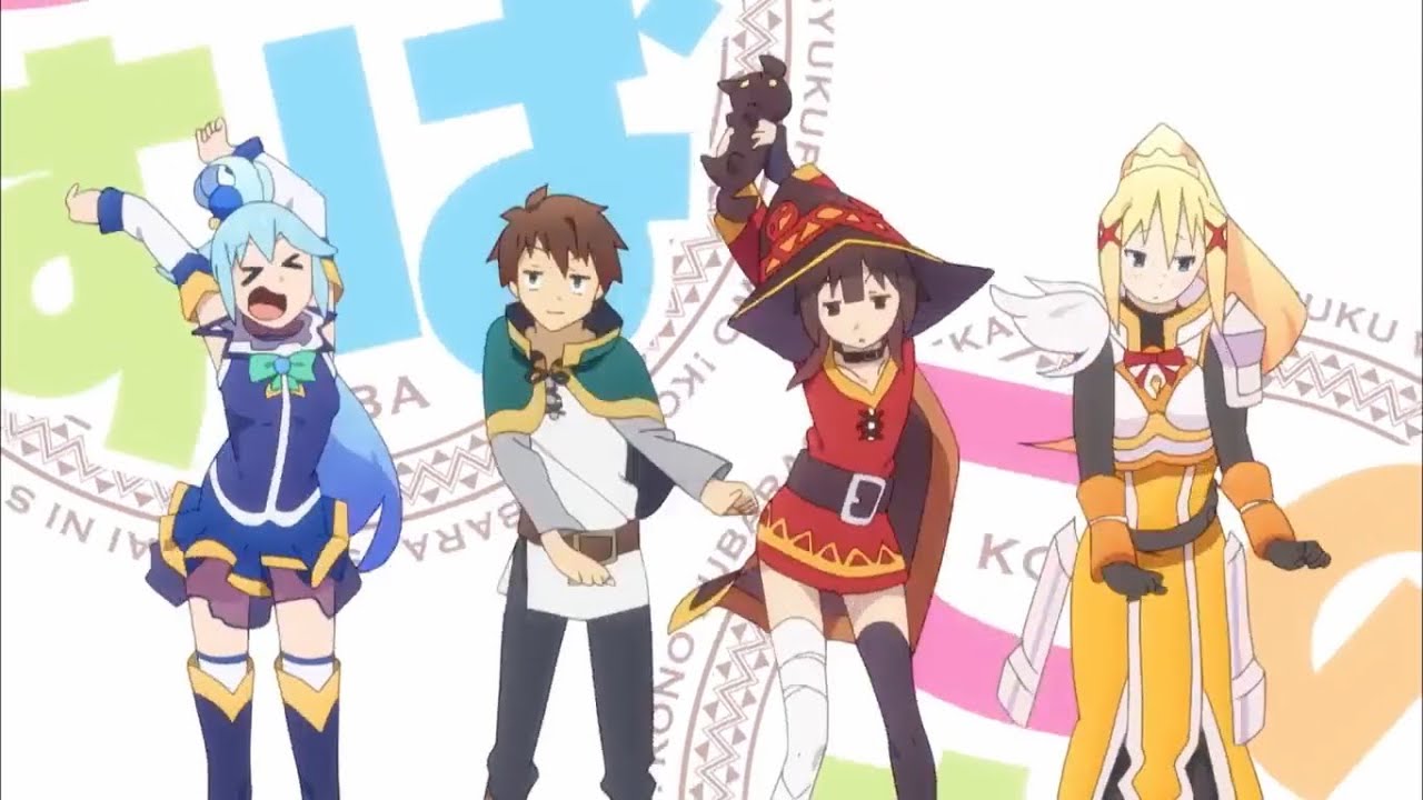 KAZUMA Y SUS AMIGAS BAILANDO POR 10 MINUTOS (konosuba dance -baila ...